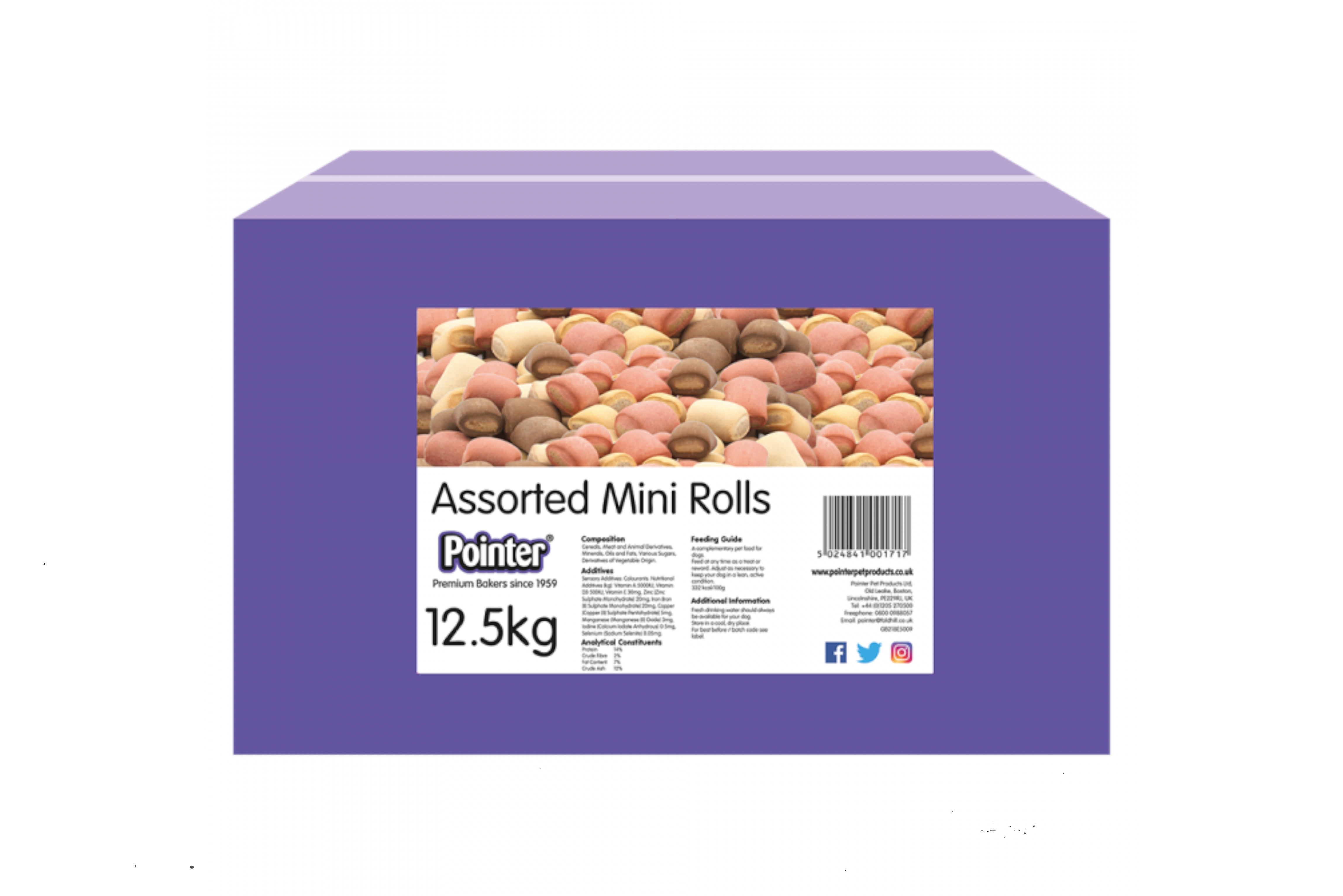 Pointer - Assorted Mini Rolls - 1kg - Durham Animal Feeds